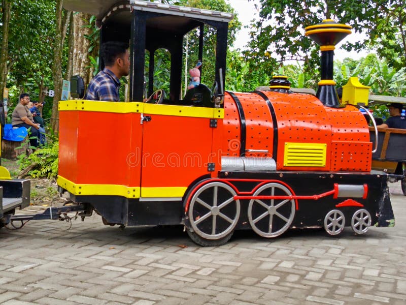 Train Driver at a Tourist Amusement Park Ride Editorial Stock Photo ...