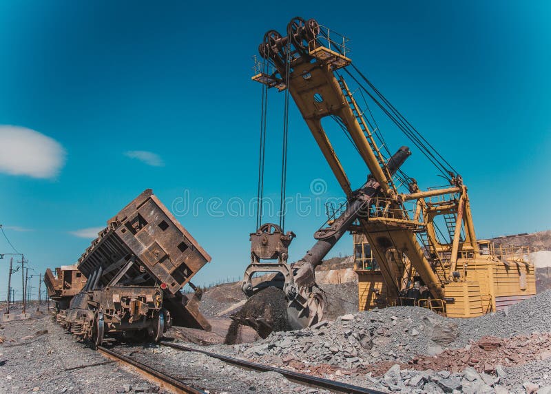 Train dump truck stock photo. Image of logistic, dump - 189474896