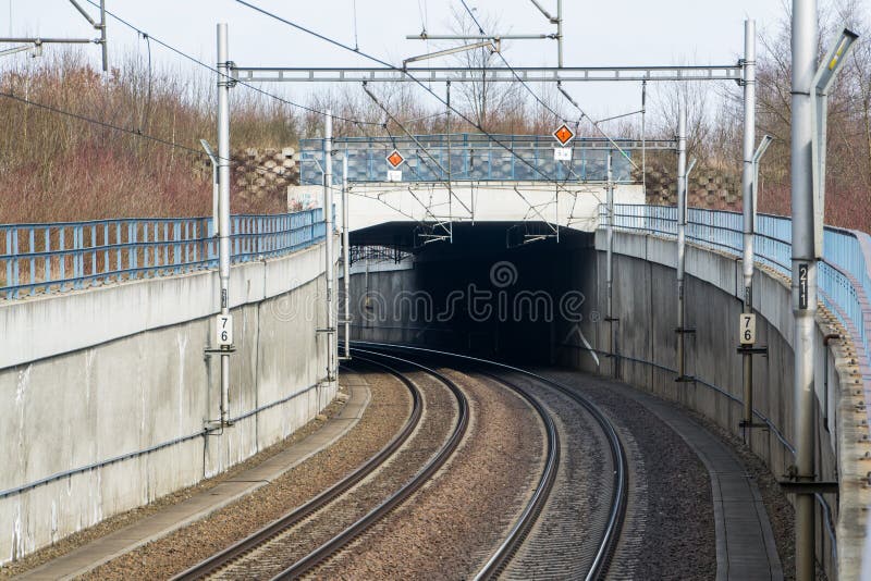 Train electric way bridge stock image. Image of business - 69619063