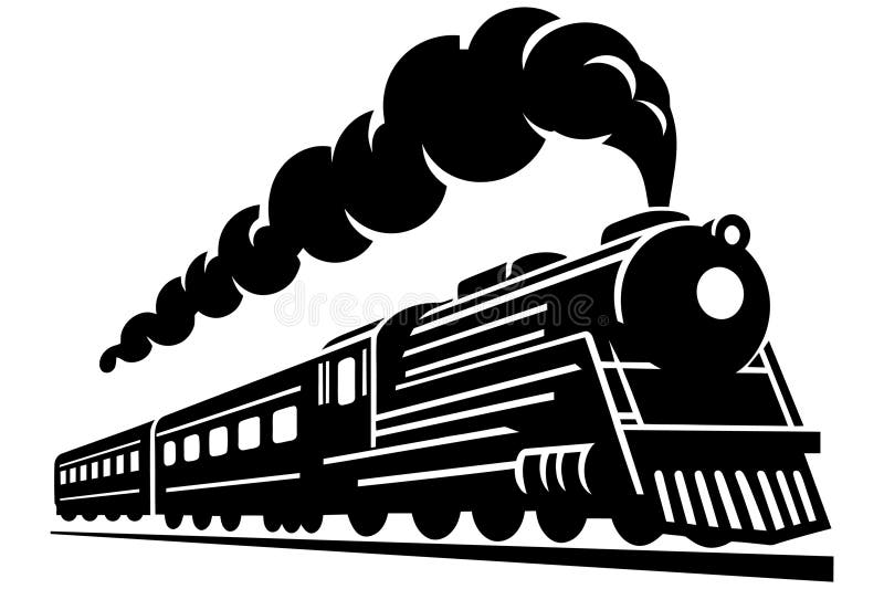 Train Emblem, Logo, Icon. Vector Stock Illustration - Illustration of ...