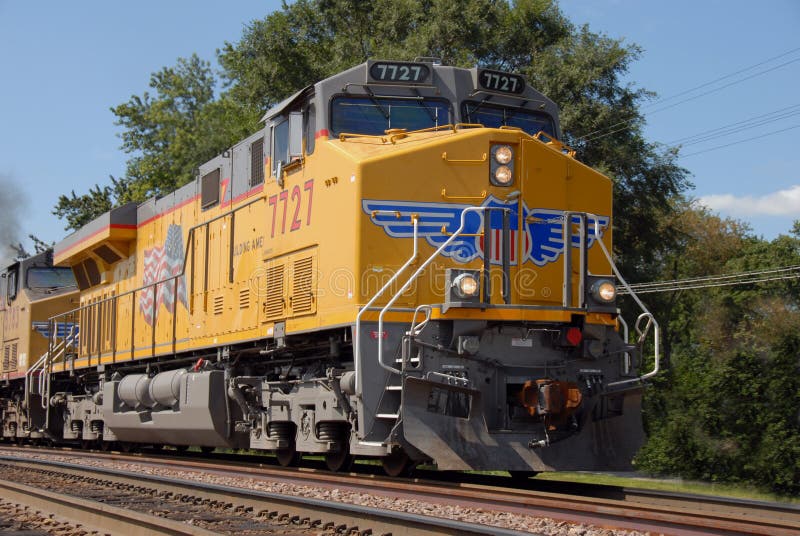Yellow Train stock photo. Image of locomotive, engine - 15143954