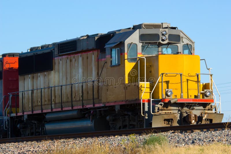 Train Engine stock image. Image of yellow, track, engine - 1969321
