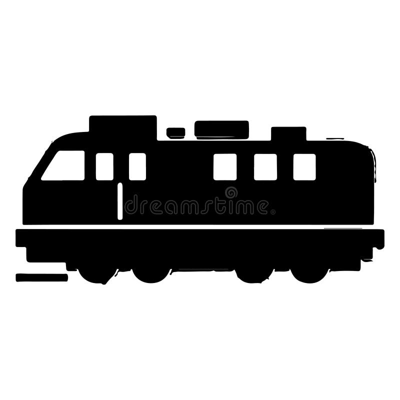 Train Engine Silhouette Stock Illustrations – 4,460 Train Engine ...