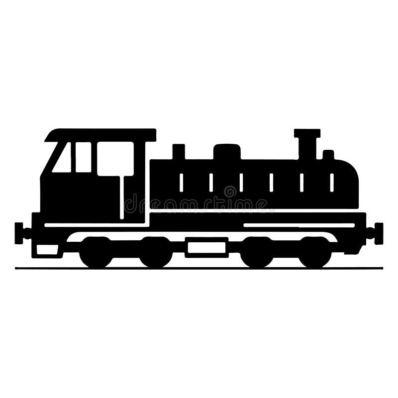Train Engine Silhouette Stock Illustrations – 4,370 Train Engine ...