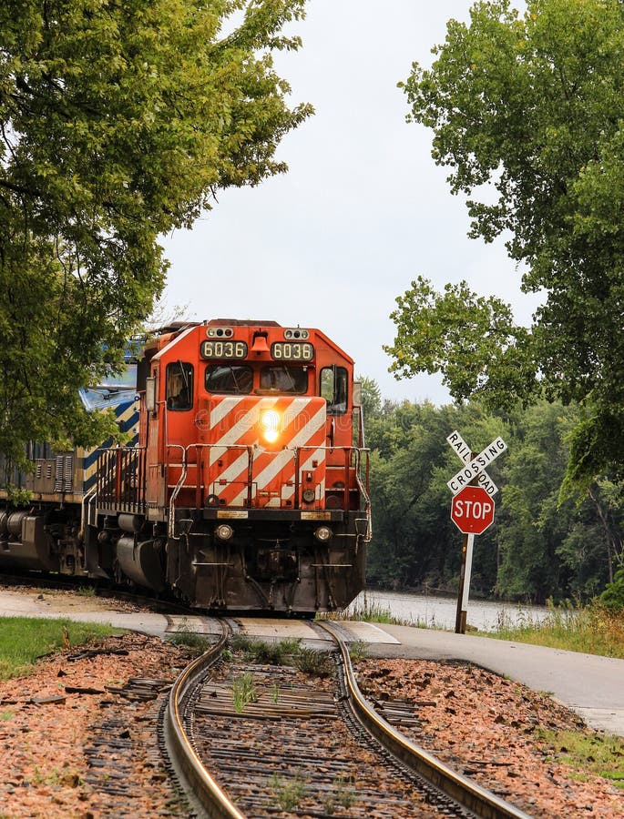 Train Engine editorial stock image. Image of crossing - 44616589