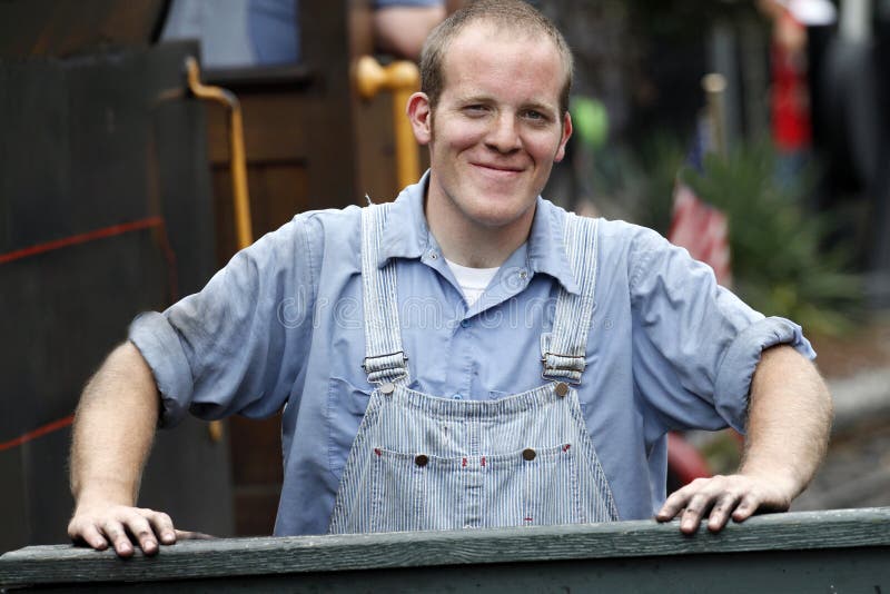 Train engineer stock image. Image of blue, worker, overalls - 17043777