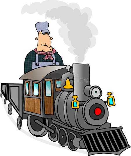 Train Engineer stock illustration. Illustration of track - 302933