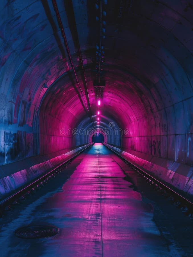 Train entering tunnel stock image. Image of road, transport - 377839207