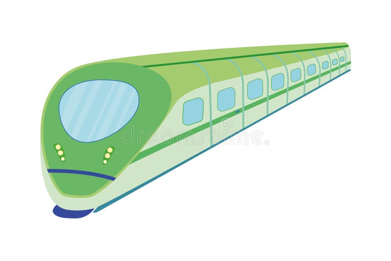 Train Express Moderne Rapide. Illustration Vectorielle. Illustration de ...