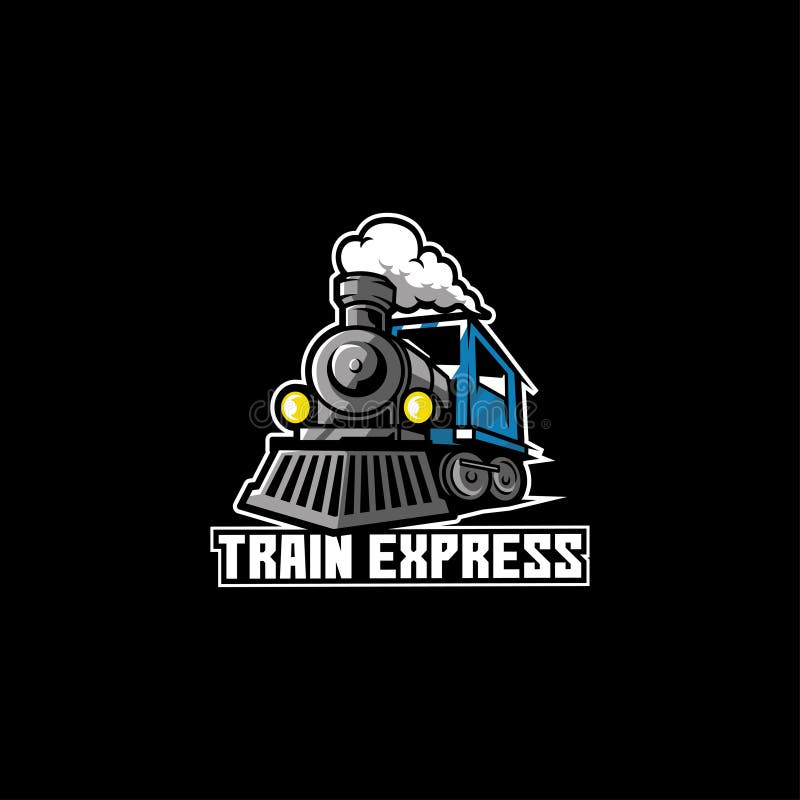 Train Express Railway Locomotive Transport Fast Way Stock Vector ...