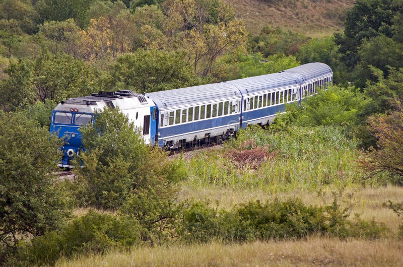 Train in forest landscape stock photo. Image of nature - 26199116
