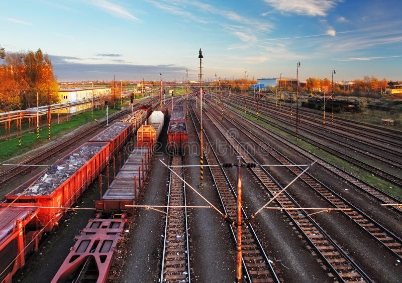 Train Freight Transportation Platform - Cargo Transit Stock Image ...