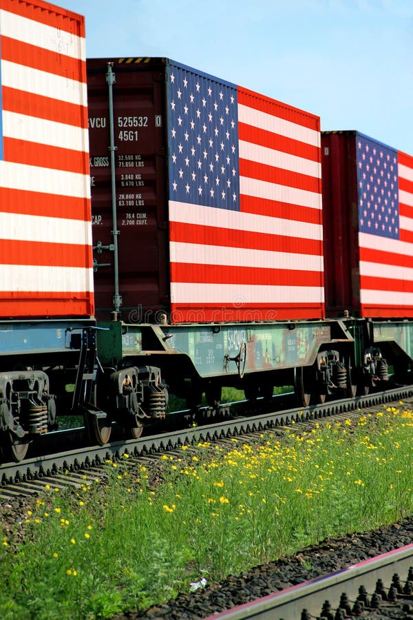 Train Freight Transportation Editorial Photography - Image of road ...