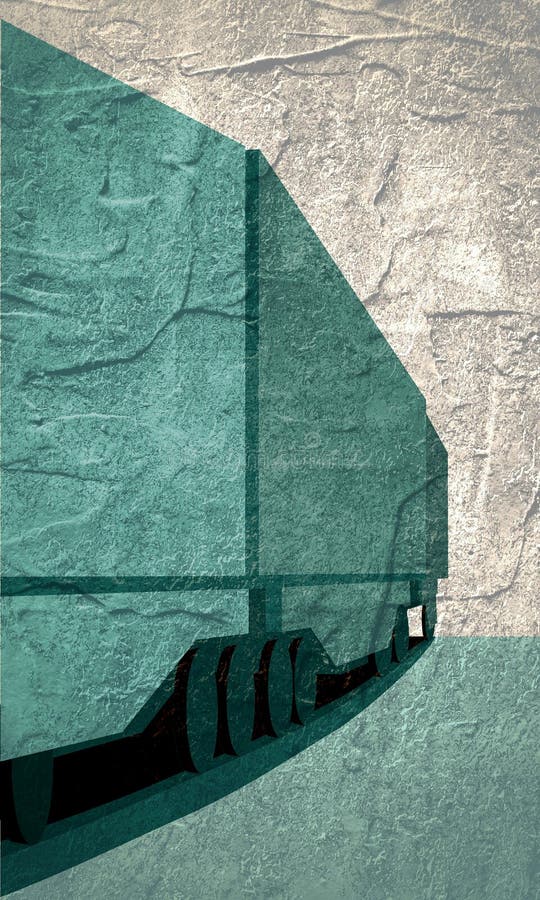 Train Freight Transportation Stock Illustration - Illustration of ...