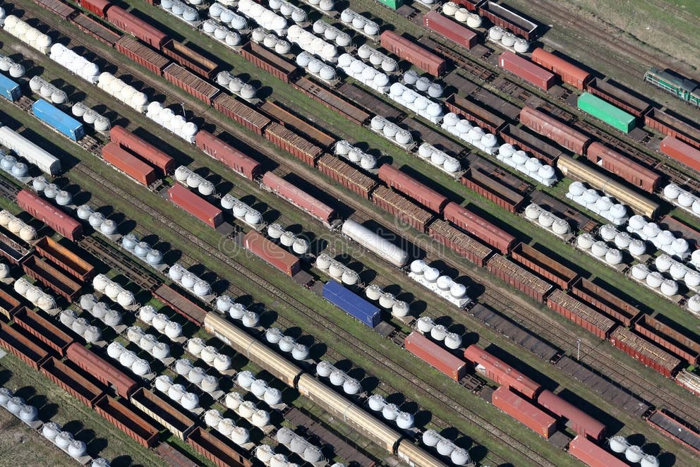 Train freightliners stock photo. Image of long, containerization - 3939914