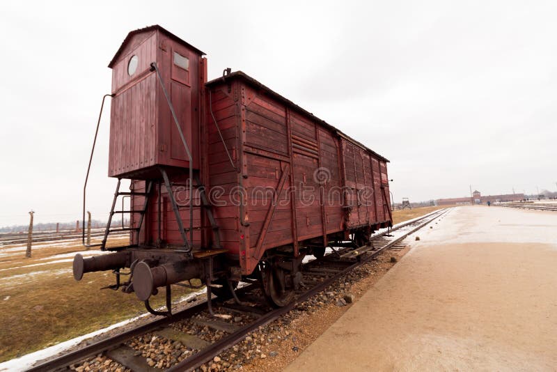 Train in Front of Concentration Camp Editorial Stock Photo - Image of ...