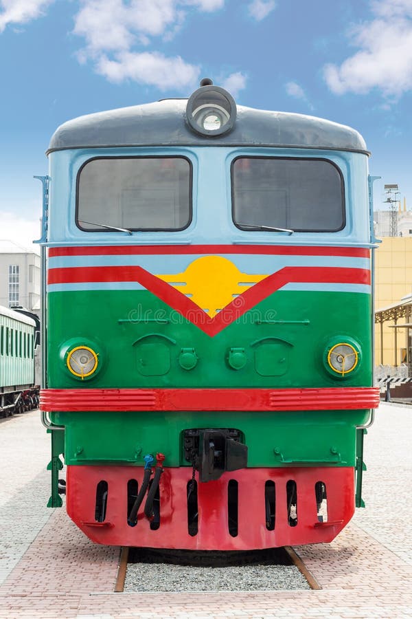 Train front view stock image. Image of history, railway - 53446541