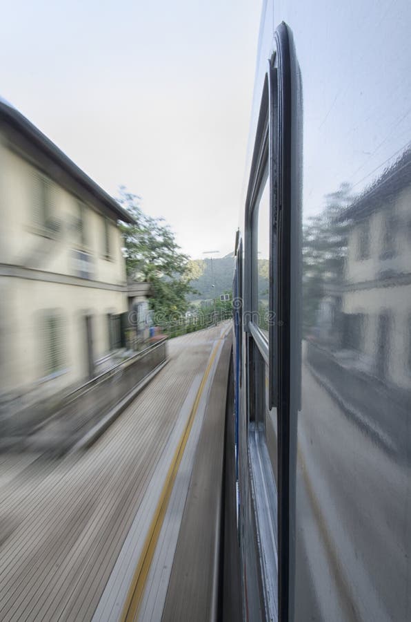 Train at full speed stock photo. Image of carriage, transport - 112138428