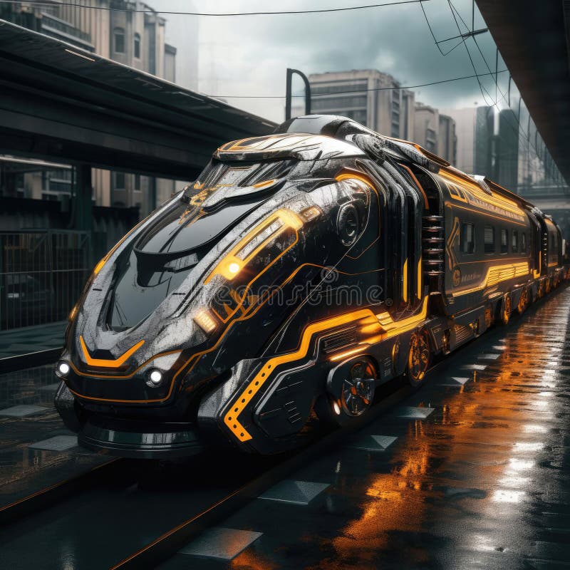 The Train of the Future Powered by Magnetic Technology Stock ...