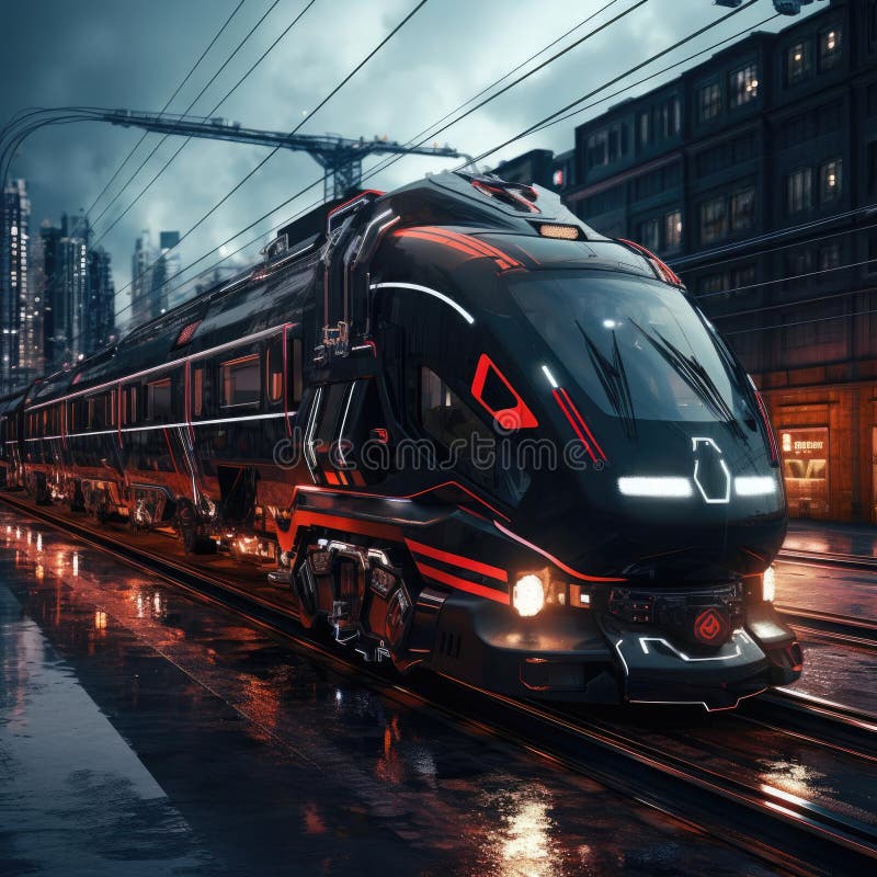 The Train of the Future Powered by Magnetic Technology Stock ...