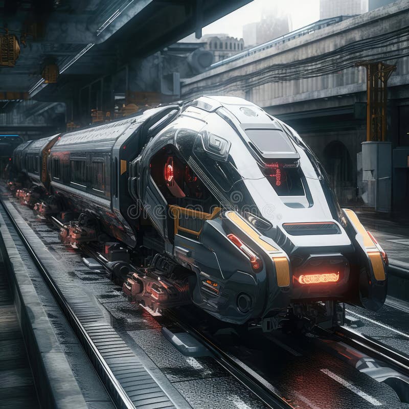 The Train of the Future Powered by Magnetic Technology Stock ...
