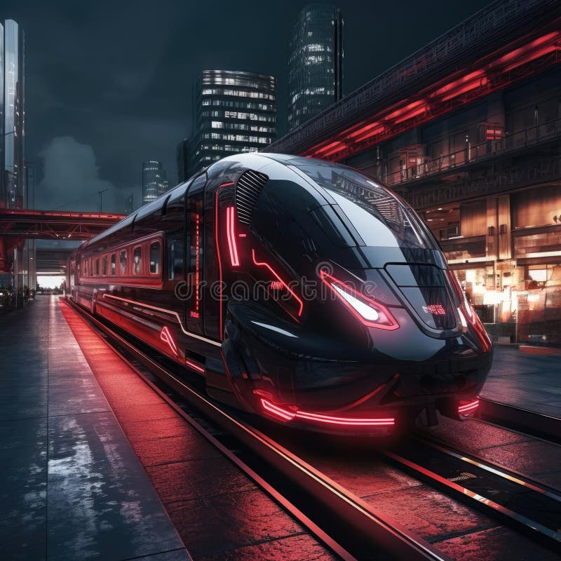 The Train of the Future Powered by Magnetic Technology Stock ...
