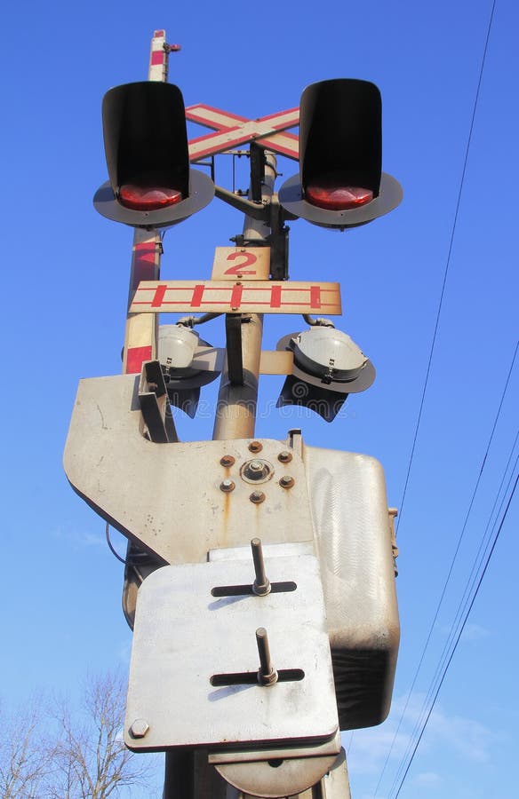 Railway Crossing Barrier stock photo. Image of system - 24320222