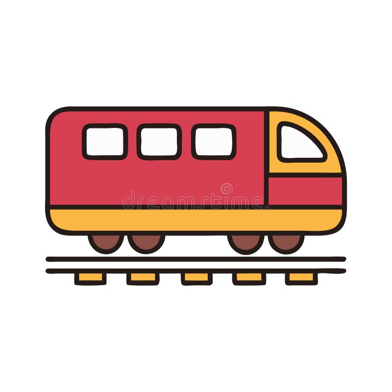 Train German Transportation Stock Illustration - Illustration of train ...
