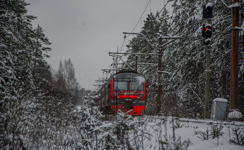 Train Going into the Distance Editorial Photography - Image of ...