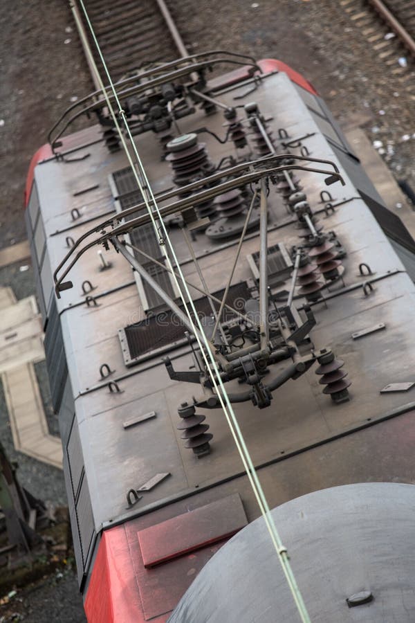 Train High Voltage Power Line Stock Image - Image of wire, electricity ...