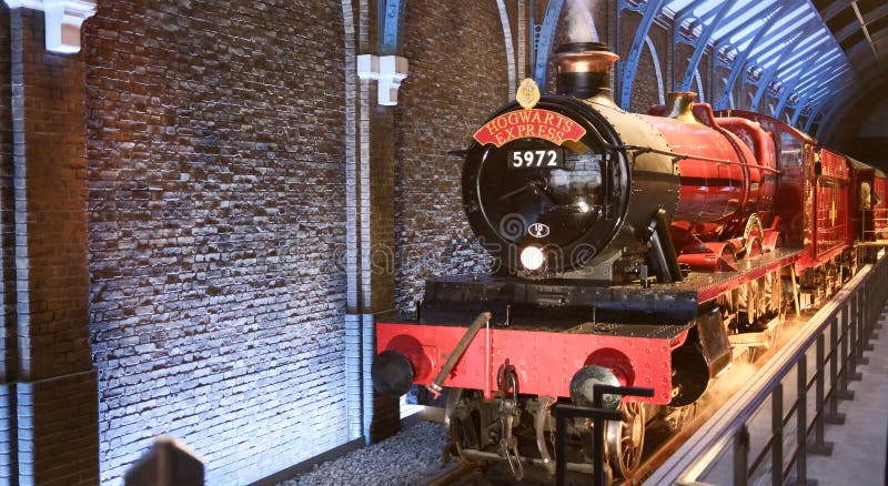 The Train Hogwarts Express in Warner Bros. Studio Editorial Stock Image ...