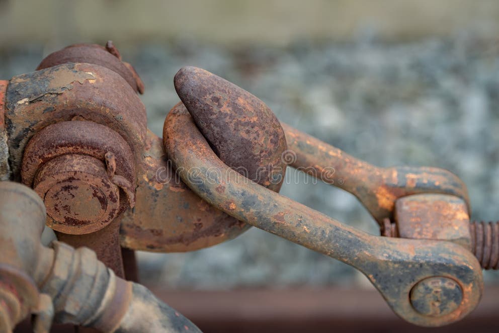 Train hook stock photo. Image of abandoned, close, metal - 144861472