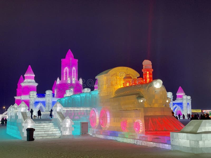 Ice sculpture editorial stock image. Image of harbin - 170679019
