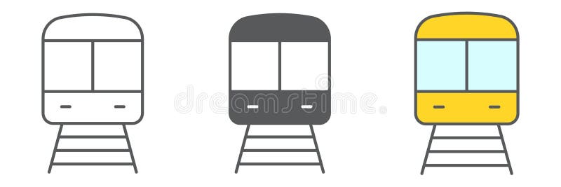 Train Icon Collection, Transportation and Vehicle, Train Vector Icon ...