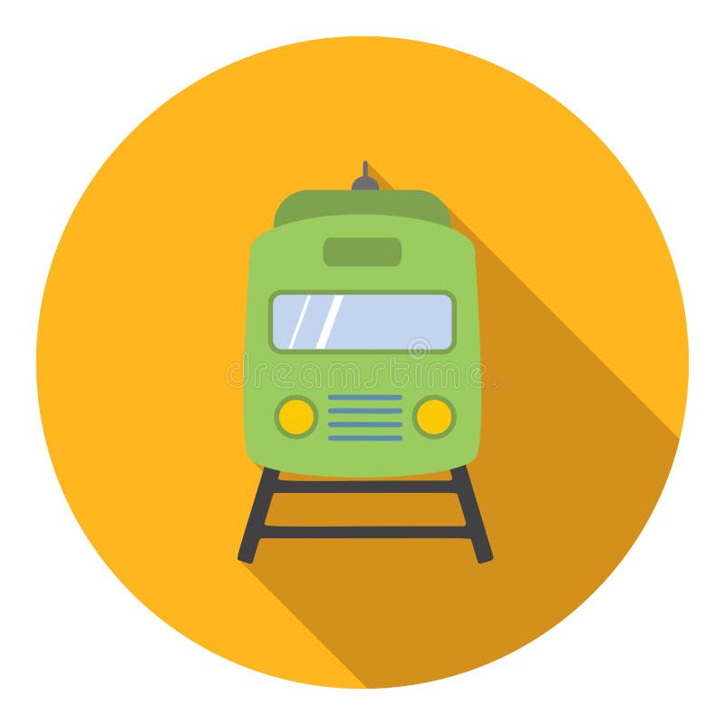 Train icon, flat style stock vector. Illustration of sign - 79441207