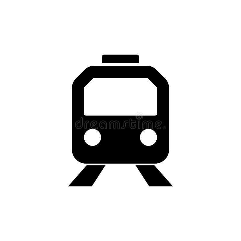 Train Icon Flat Vector Template Design Trendy Stock Vector ...