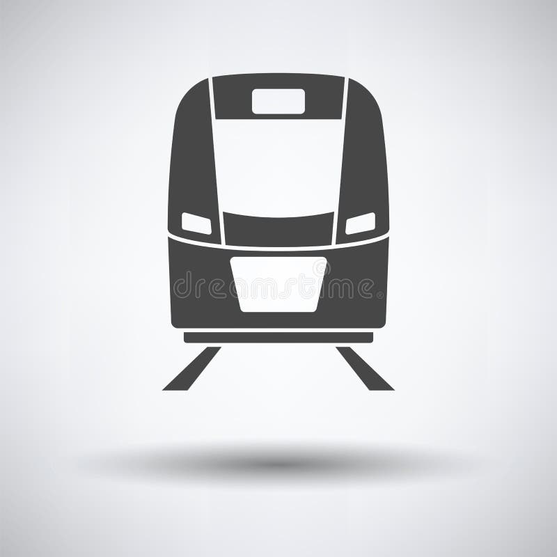 Train icon front view stock vector. Illustration of gray - 143737963