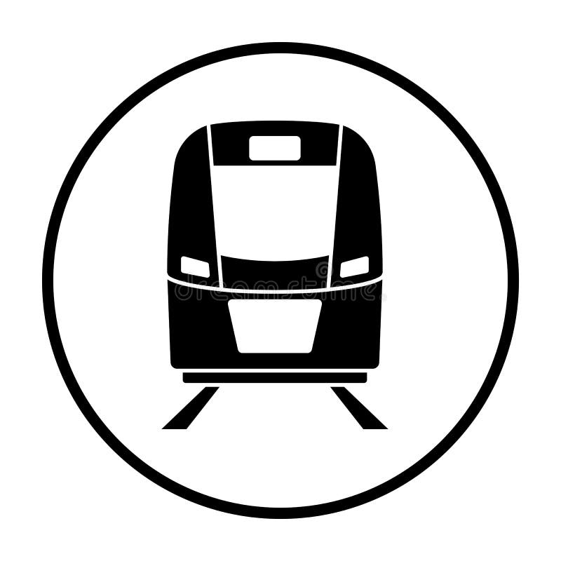 Train icon front view stock vector. Illustration of icon - 146172349
