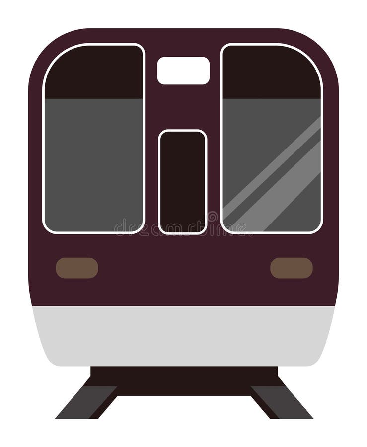Train Icon Front View Vector Illustration Set Stock Vector ...