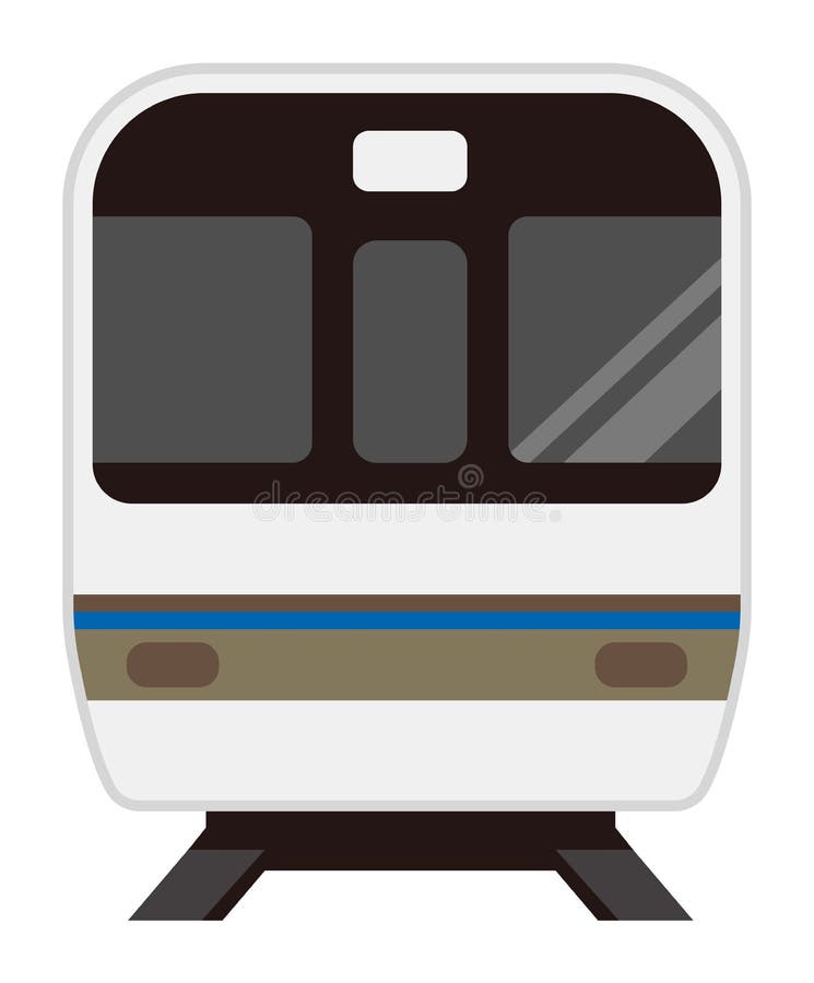 Train Icon Front View Vector Illustration Set Stock Vector ...