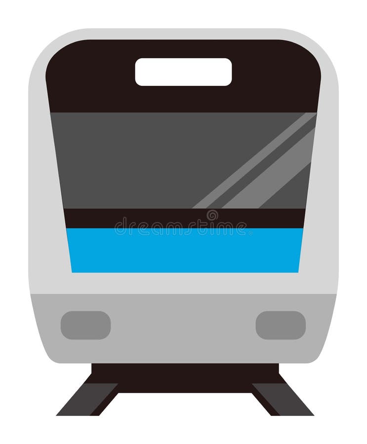 Train Icon Front View Vector Illustration Stock Vector - Illustration ...
