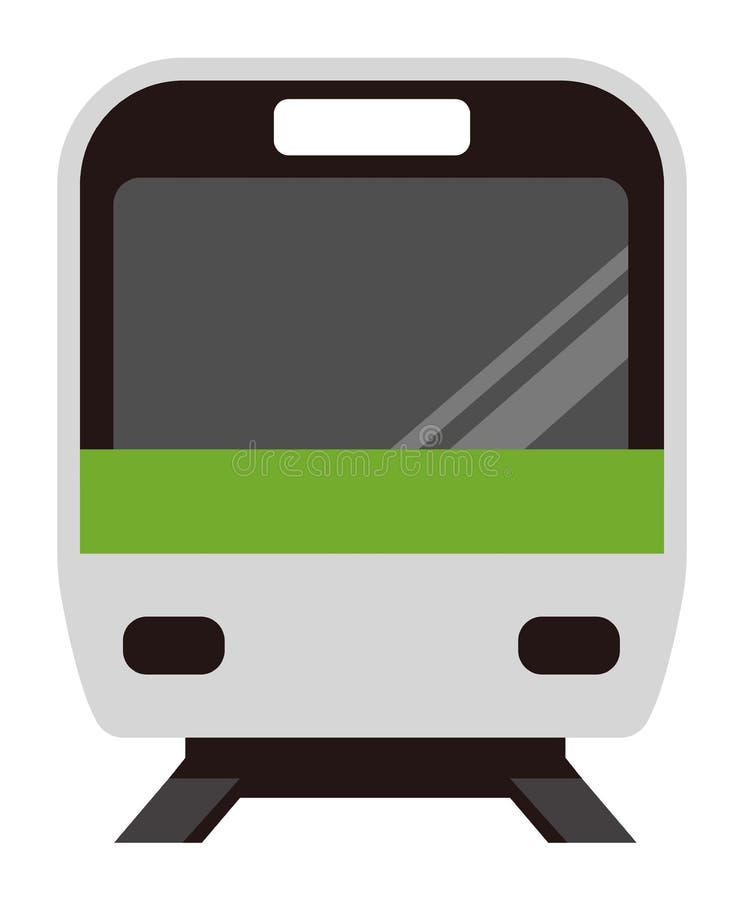 Train Icon Front View Vector Illustration Set Stock Vector ...