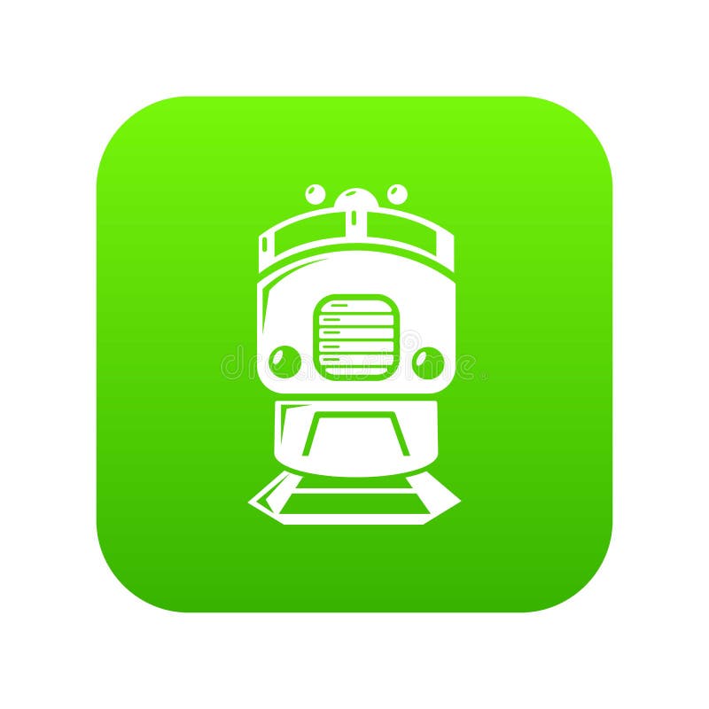 Train icon green vector stock vector. Illustration of culture - 116653332
