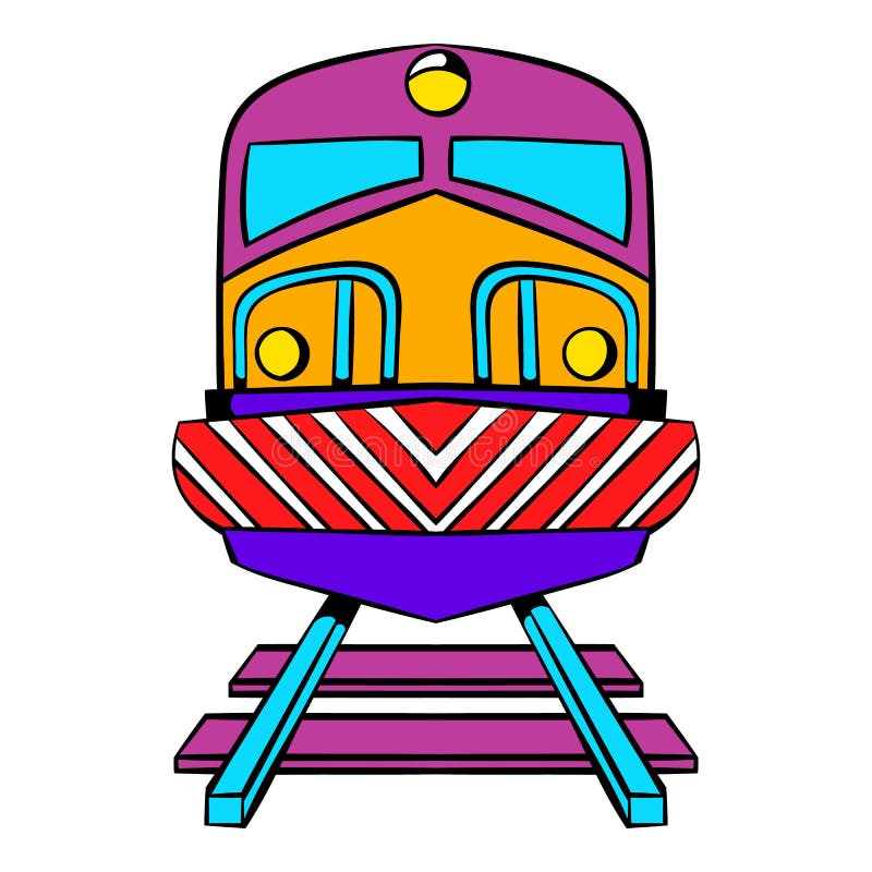 Train icon, icon cartoon stock vector. Illustration of train - 88304525