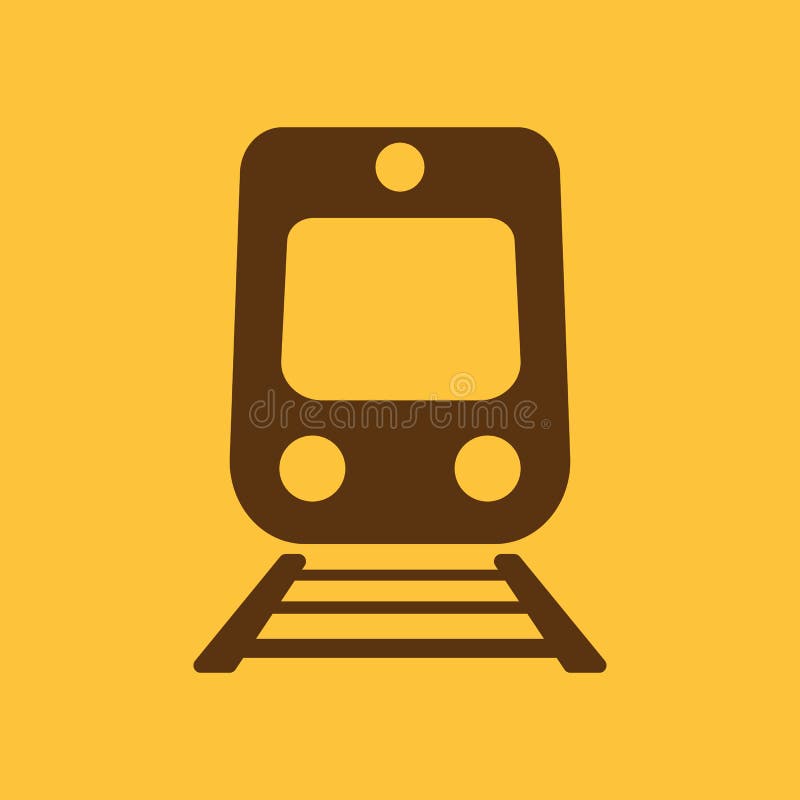 The Train Icon. Railway Symbol Stock Illustration - Illustration of ...