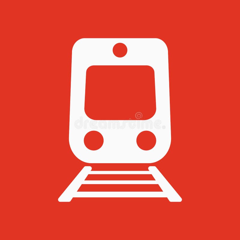 The Train Icon. Railway Symbol Stock Vector - Illustration of rail ...