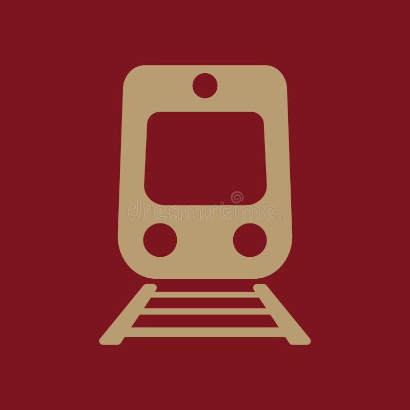 The Train Icon. Railway Symbol Stock Vector - Illustration of route ...