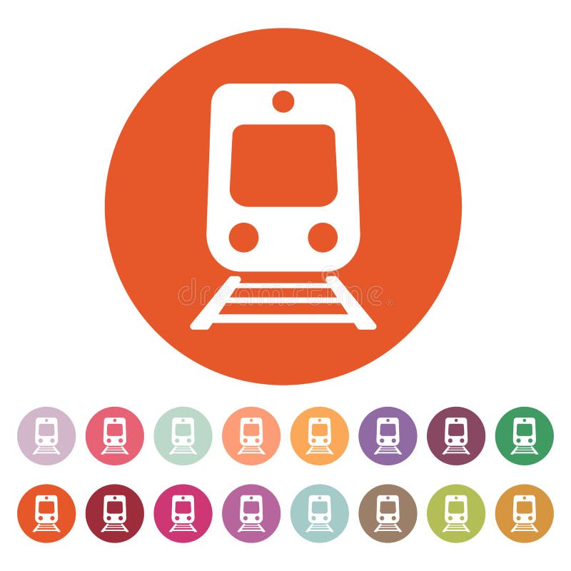 The Train Icon. Railway Symbol Stock Vector - Illustration of symbol ...