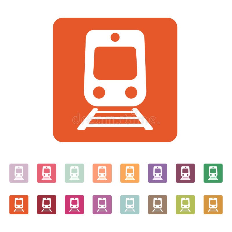 The Train Icon. Railway Symbol Stock Vector - Illustration of icon ...