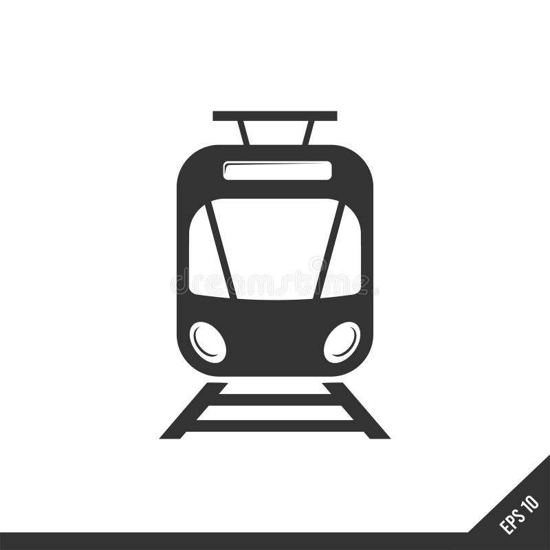 Train Icon Symbol Vector on White Background Stock Illustration ...
